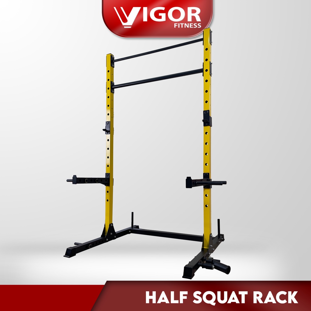 Semi Commercial Half Squat Rack Half Cage / Rak Separuh Komersial Separuh Squat Separuh Sangkar ...