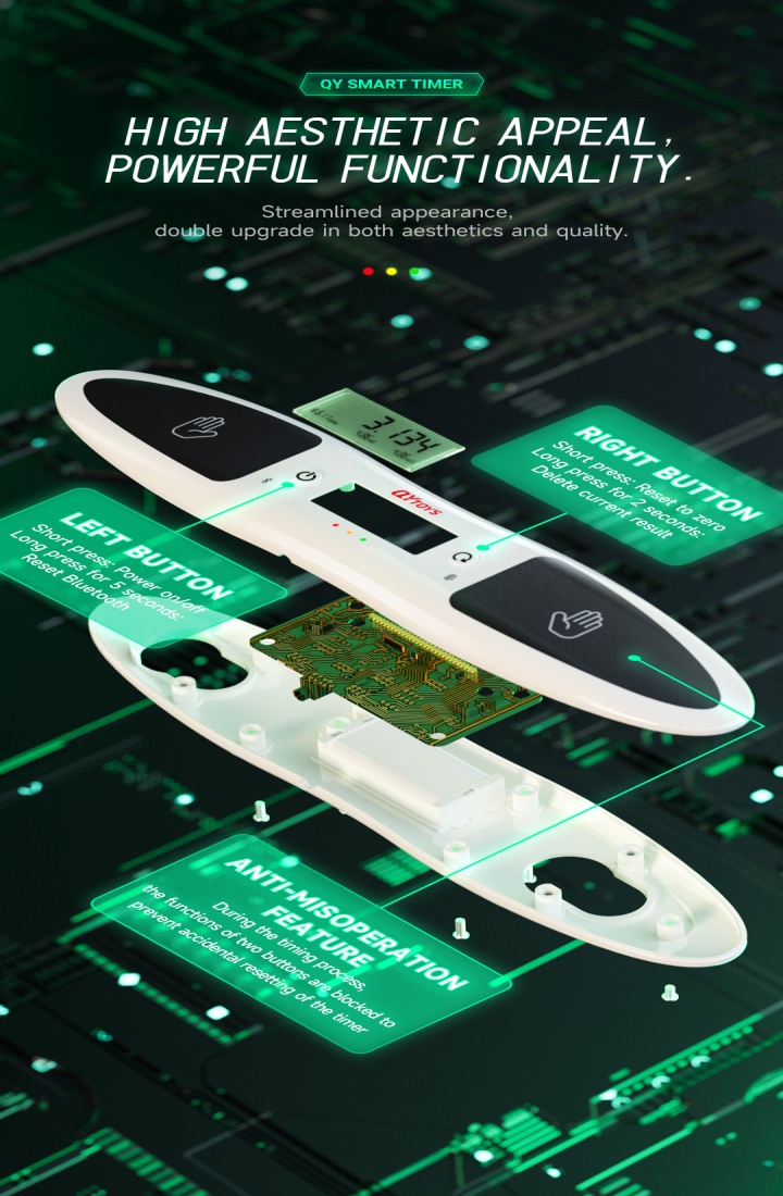 Qiyi Smart Timer V2 Professional Speed Cube Competition Challenge ...