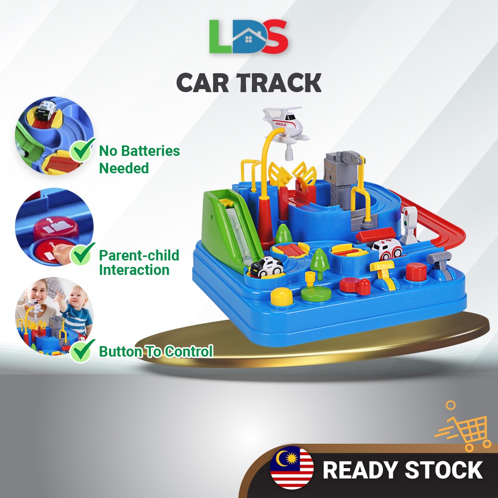 LDS Adventure Car Race Rail Track 3 Cars Toy City Rescue Educational ...