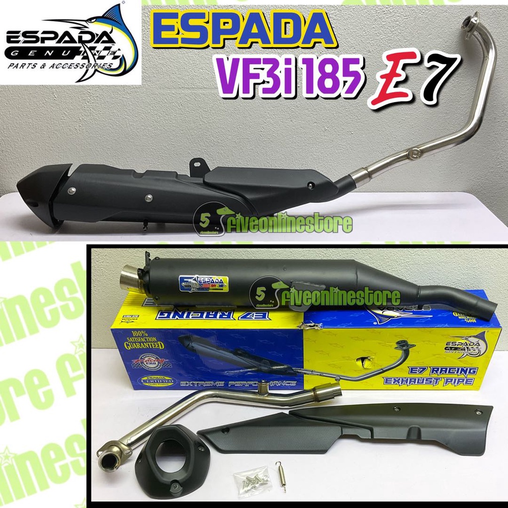 Exhaust Espada STD Cutting E4 E5 V5 E6 E7 BP1 BP2 LC135 Y15ZR Y16 RS150 RSX VF3i W125 NVX VARIO ...
