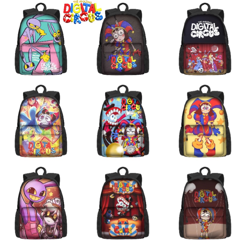 The Amazing Digital Circus Backpack Creative Cartoon Jax Pomni Anime ...