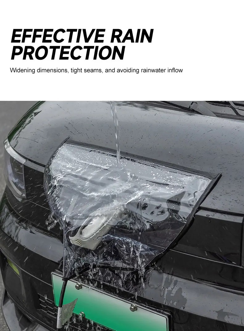 iDECO™ Universal EV Car Charging Rain Cover Outdoor Electric Car ...