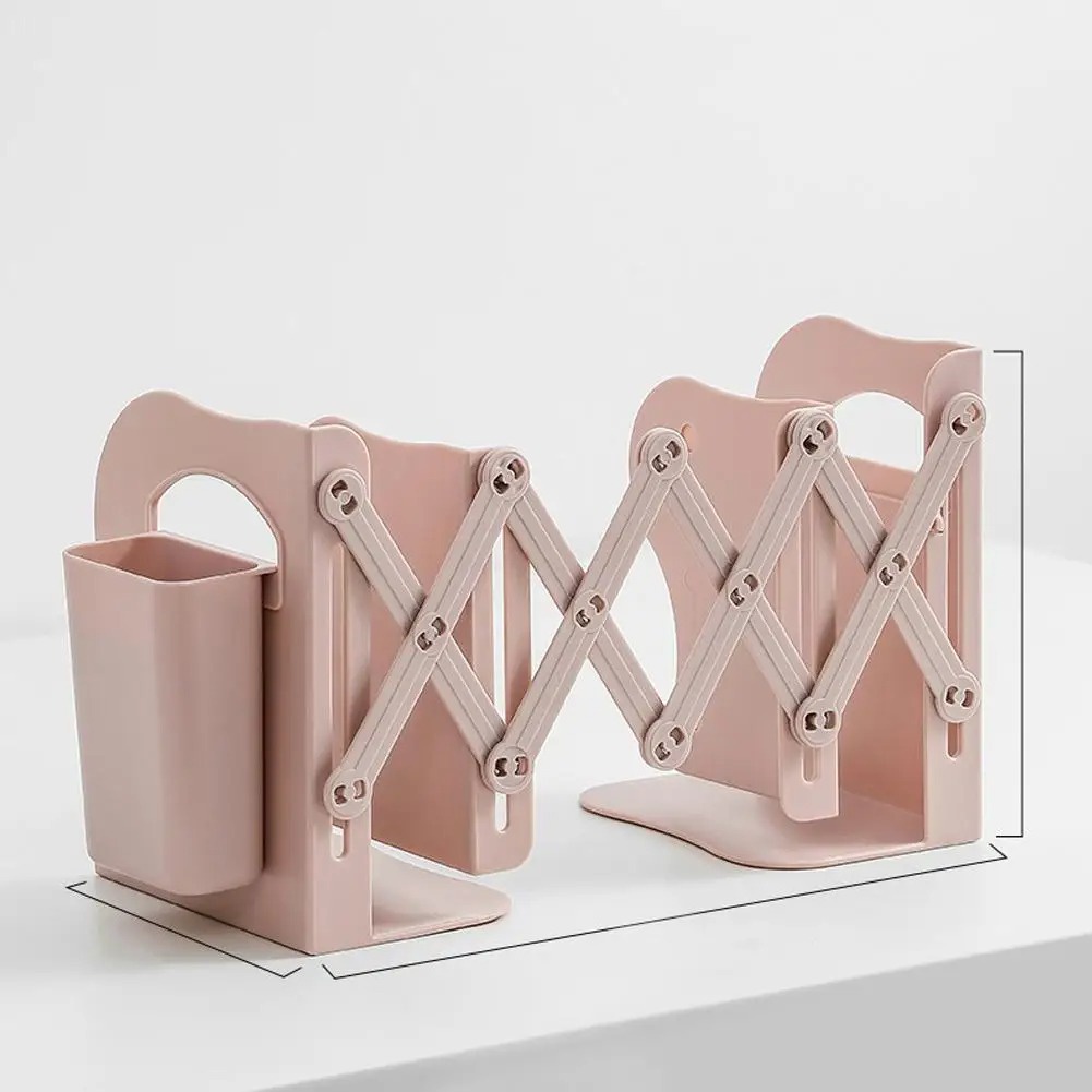 Retractable Bookends For Shelves Book Support Stand Set Adjustable ...