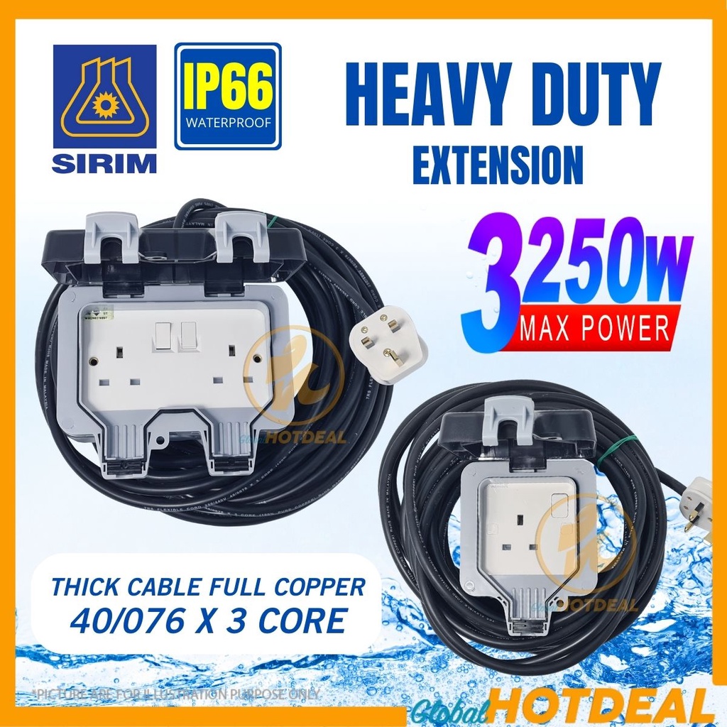 Heavy Duty Ip66 40 076 X 3c Trs Cable Weatherproof Outdoor Trailing
