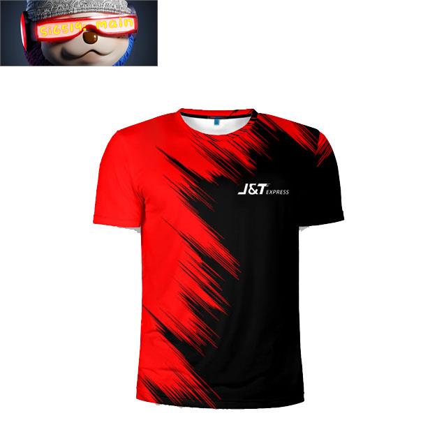 Tshirt J&T Express Red Sublimation / Aa Baju J&t Red Microfiber Big ...