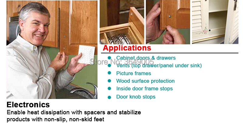 3M Bumpon Protective Products Blister Pack Sj5302 Clear Adhesive ...