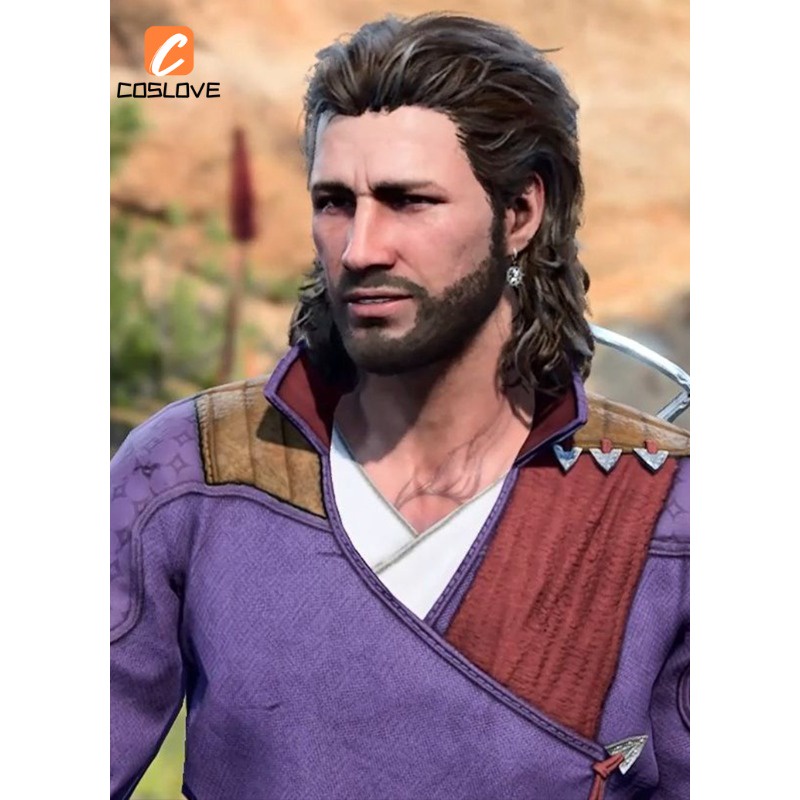 Anime Game Baldur's Gate 3 Gale Cosplay Full Set Costume Purple Color ...