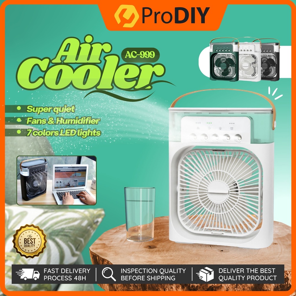 Mini Air Cooler Mist Blow Portable Small Fan Humidifier Air Conditioner ...