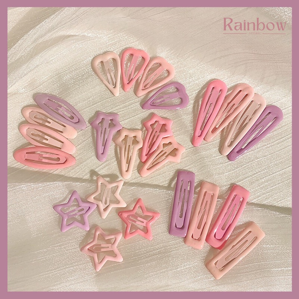 4 Pcs Macaron Color Hairpin Candy Color Hair Pin Lovely Princess Cute ...