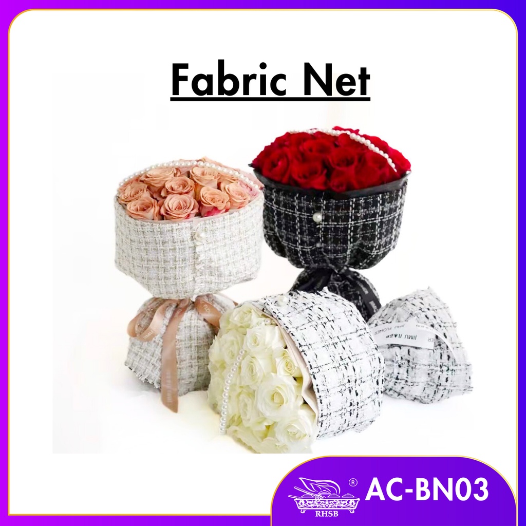 50cmX150cm FABRIC NET / FLOWER WRAPPING PAPER / PEMBALUT BUNGA / GIFT ...