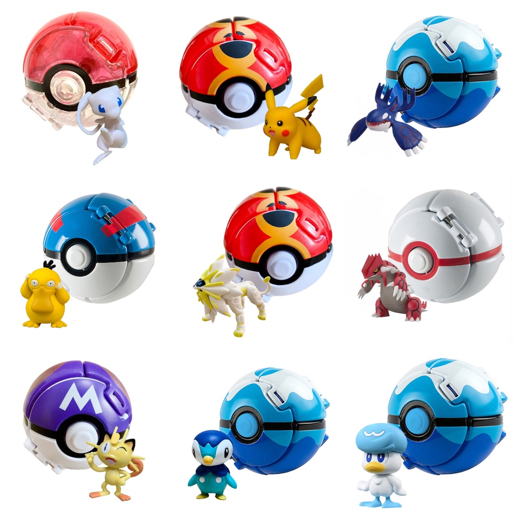 Red Pikachu Ball Red Ball Pancham Blue Ball Charmander Blue Ball ...