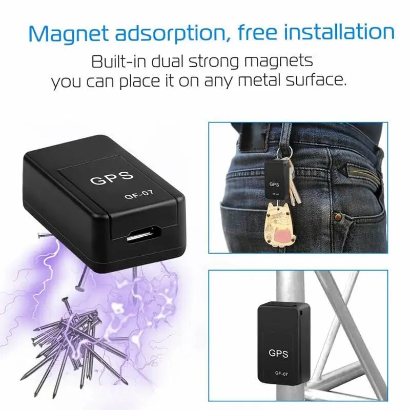 Car Mini GPS Tracker GF07 GF09 Real Time Tracking Anti-Theft Locator ...