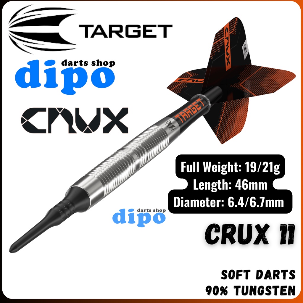 TARGET CRUX 11 (90% Tungsten) - TARGET Soft Darts | Shopee Malaysia