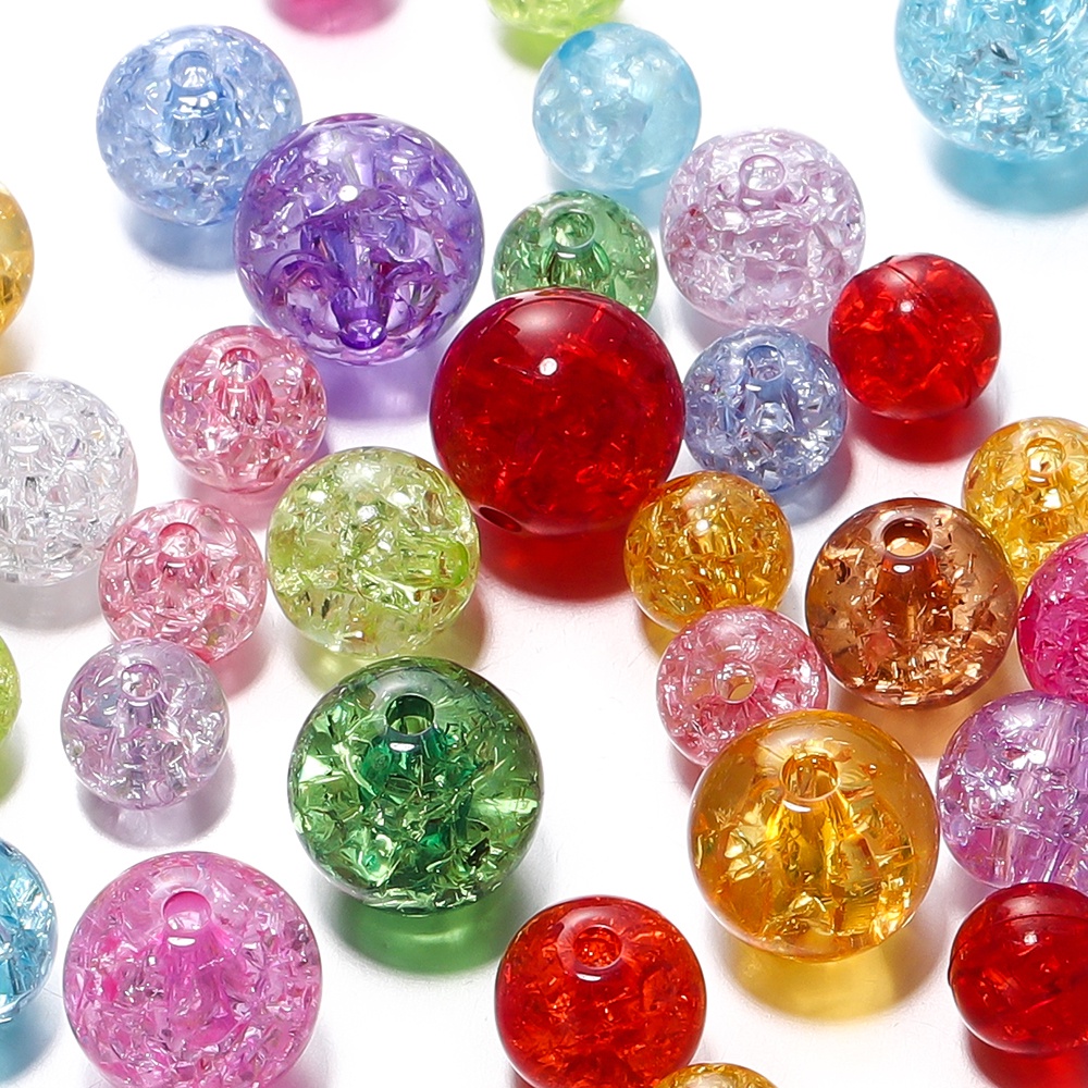 St.kunkka 30pcs Crackle Acrylic Beads Popcorn Acrylic Beads with Crack ...