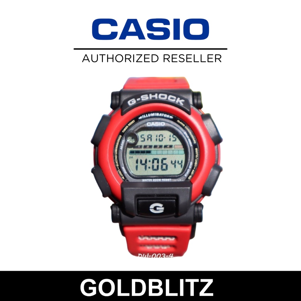 Casio DW-003-4 G-SHOCK DIGITAL Red-Black Shock Resistant Men's Watch ...