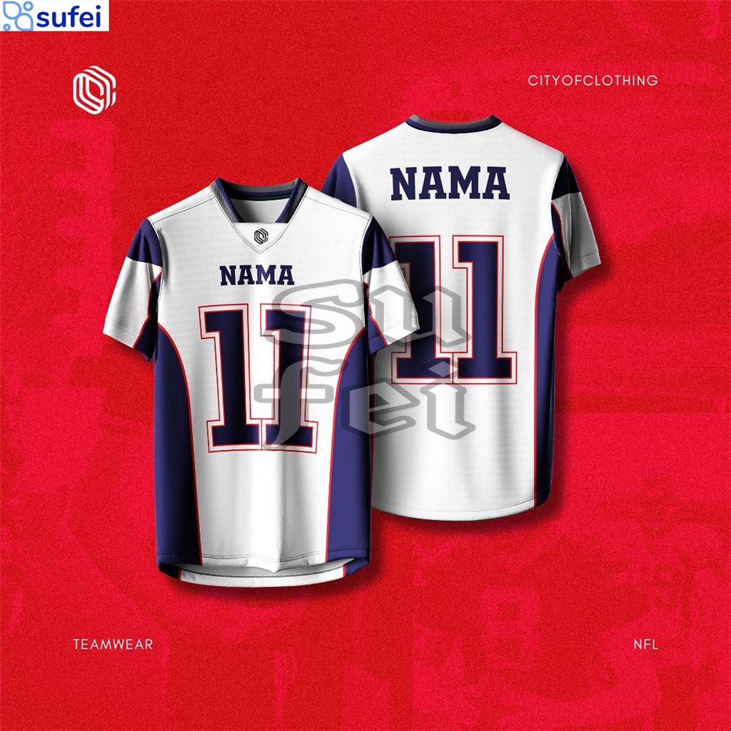 (Free custom name and number)NFL JERSEY 2024 Choii Baju Tshirt Lelaki ...
