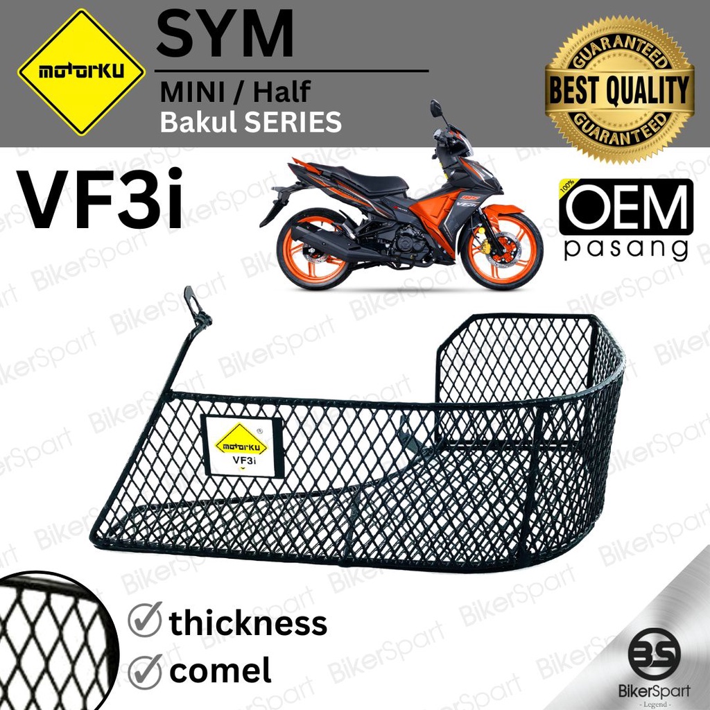 Bakul Sisi Tepi Jaring Besi Kecil Mini Side Half Basket SYM VF3I Basket ...