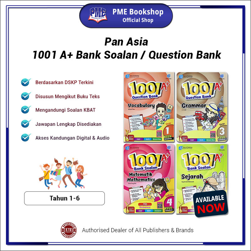 【PME Bookshop】 (2024 Buku Sekolah) Pan Asia: 1001 Question Bank / Soalan A+ UASA KSSR Semakan ...