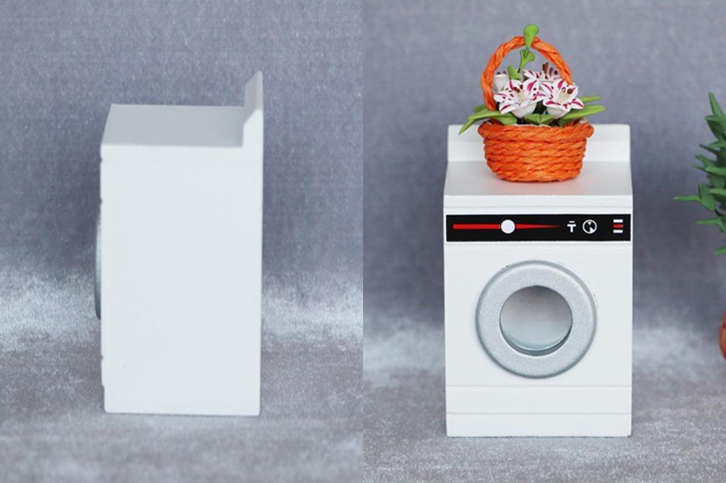 [SE] Mini Washing Machine Doll House 1 12 Scale Doll House Washing ...