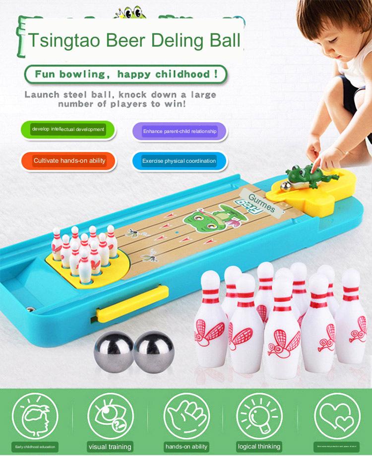 BC Mini Frog Bowling Ball Shooting Toy Children's Desktop Parent-child ...