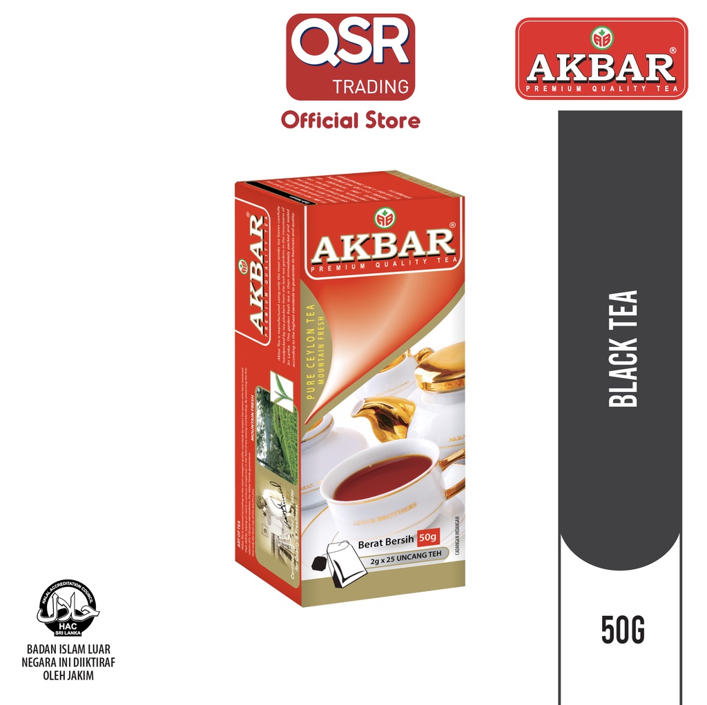 Akbar Pure Ceylon Premium Tea - Red & White Tea (50g) | Shopee Malaysia