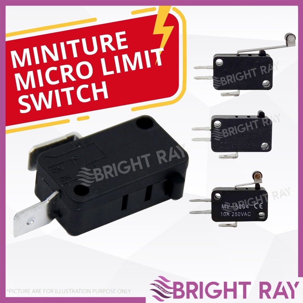 MV300 Limit Switch Miniature Micro Short Straight Lever Type Micro Limit Switch Momentary Limit ...
