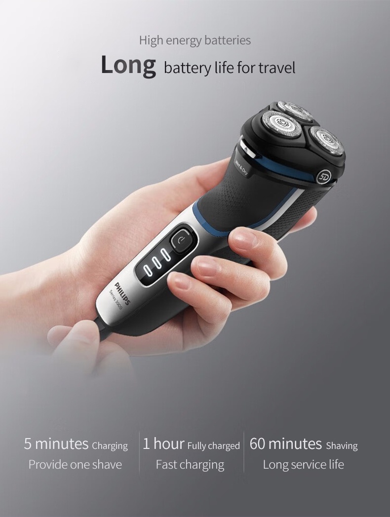 Philips 3-head Shaver S3206 3 Series Multifunctional Body Washing ...