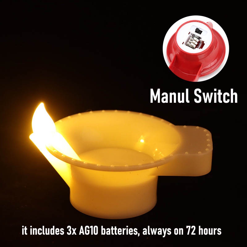 2025 Water Sensor Diwali LED Diya Lamp Deepavali Oil Lamp Decorative ...