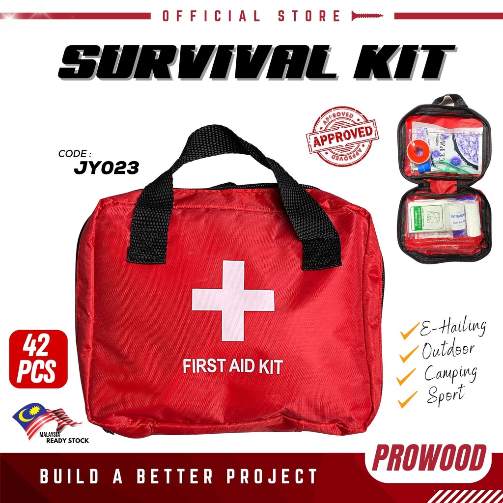 42pcs Medical Emergency Survival Kit Mini Bag All-in-One Trauma Outdoor ...
