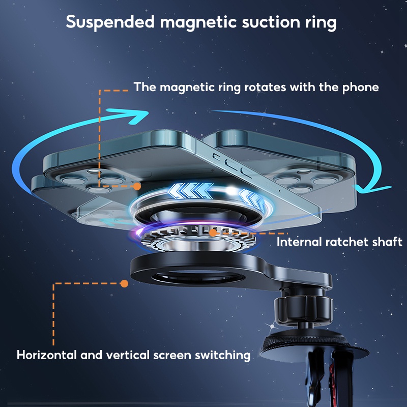 OATSBASF Magsafe Magnetic Car Air Outlet Anti-shake Mobile Phone Holder ...