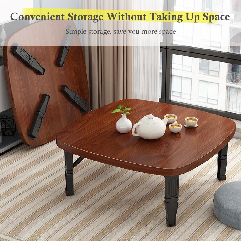 SANCY 80cm Folding Small Square Table Bed Desk Writing Computer Desk ...