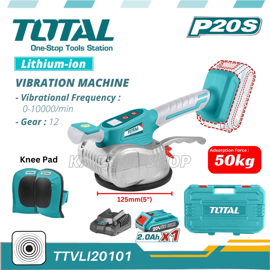 TOTAL TTVLI20101 P20S 20V Lithium-ion Tile Vibration Machine | Shopee ...