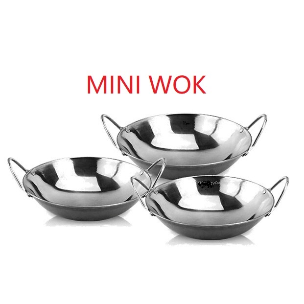 Stainless Steel Mini Wok no7/no8/no9 | Shopee Malaysia