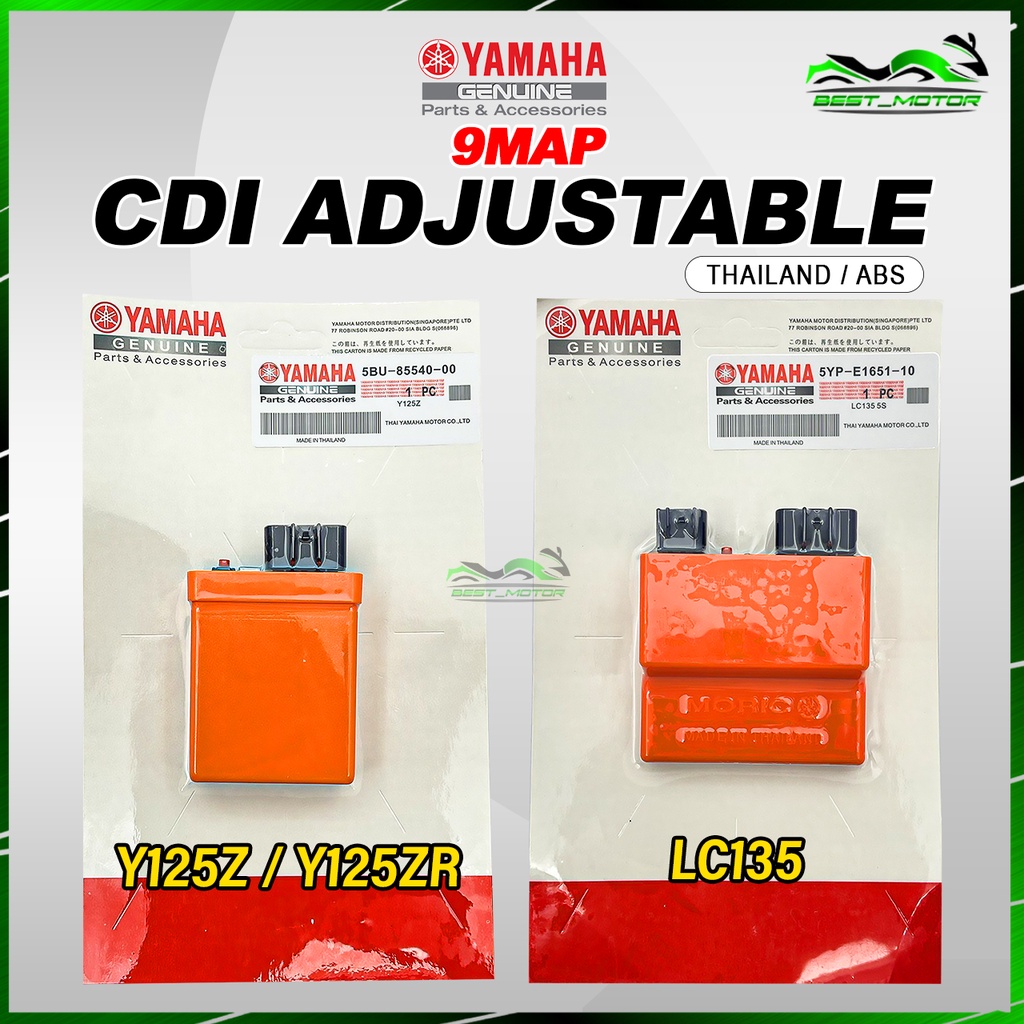 CDI RACING ADJUSTABLE 9 MAP NO CUT OFF YAMAHA LC135 V1 V2 V3 V4 V5 V6 V7 / Y125 CDI OREN ...