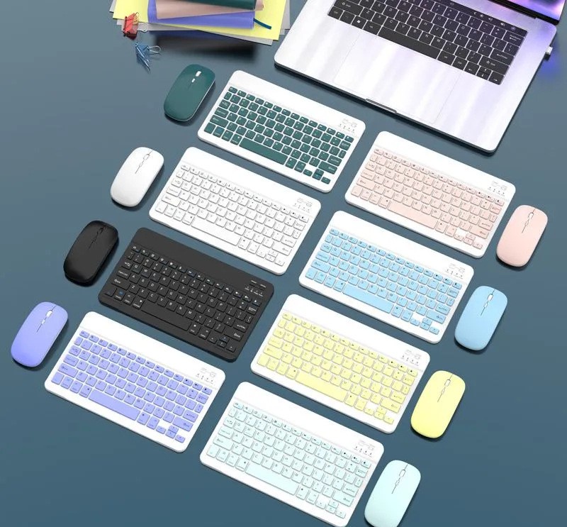 Keyboard For iPad Tablet Laptop Mini Slim Keyboards Mini Wireless ...