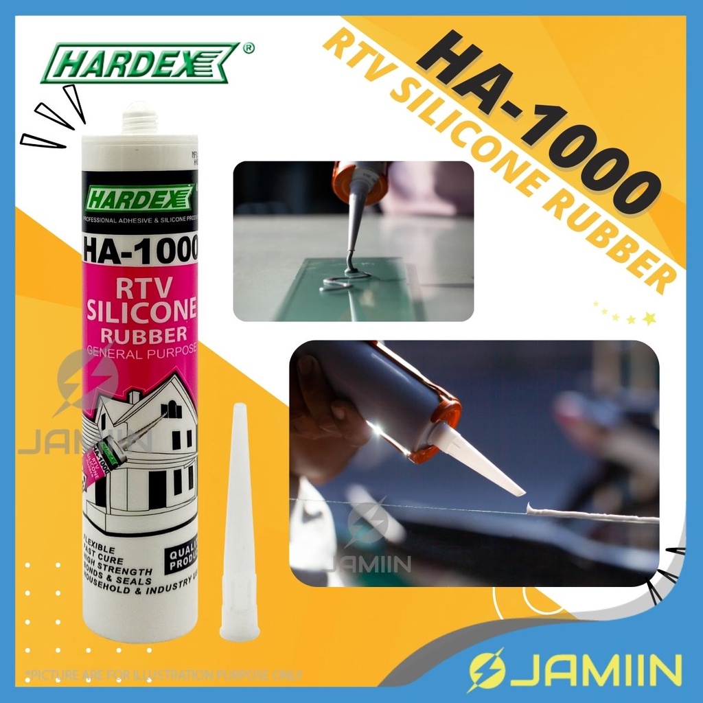 HARDEX HA-100 RTV Silicone Rubber General Purpose Fast Cure Window Door ...