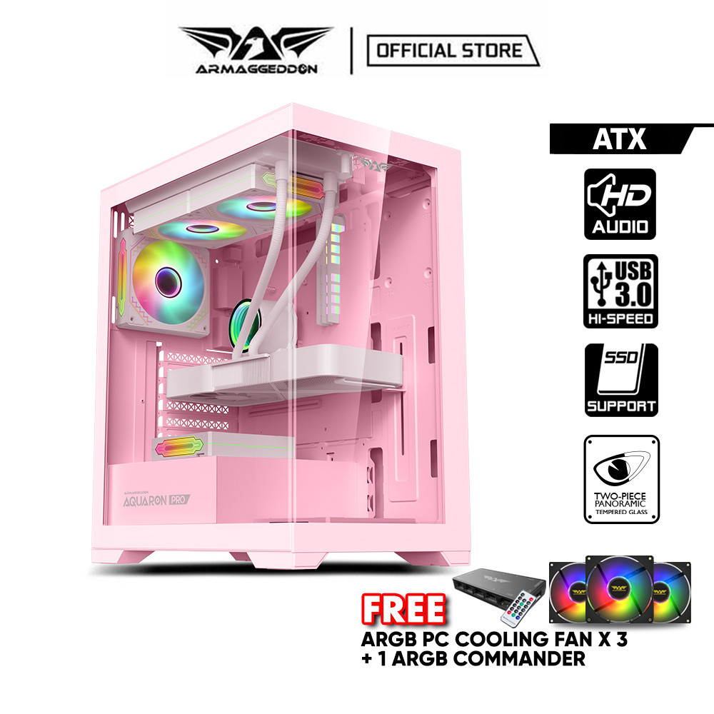 Armaggeddon Aquaron Pro ATX Transparent view Gaming Casing Chassic PC ...