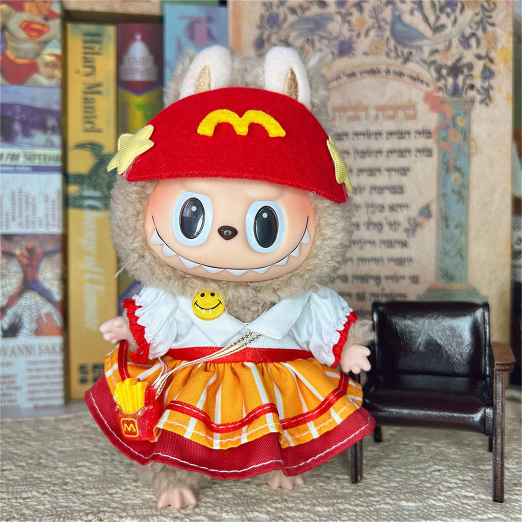 Labubu Clothes without toys 17cm Labubu Cute waifu with Replacement ...