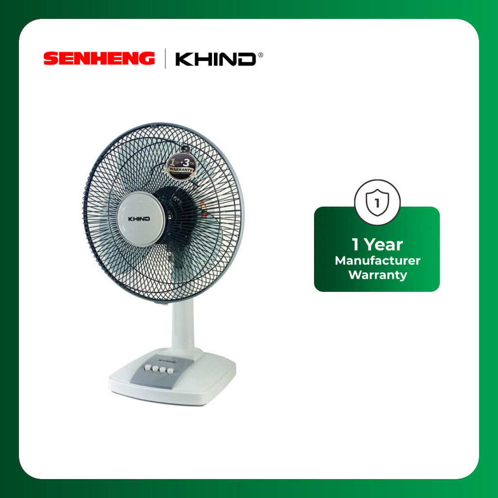 Khind 12-inch 3-Speed Table Fan TF126SE | Shopee Malaysia