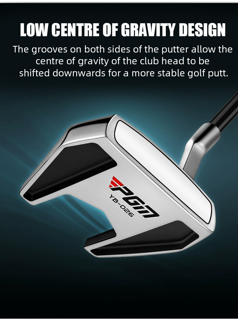 PGM TUG054 Golf Club Standing Golf Putter Low Center of Gravity Is Stable Stainless Steel Shaft ...