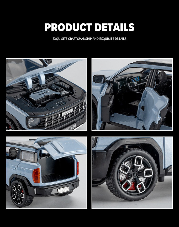 KLT 1:24 Haval X DOG Suv Diecast Model Car Alloy Cars Toys Collection ...