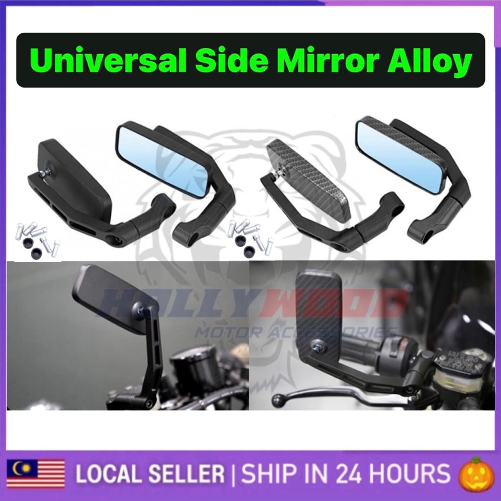 Universal Side Mirror Petak Blue Lens Mirror CNC Yamaha Honda Cermin ...