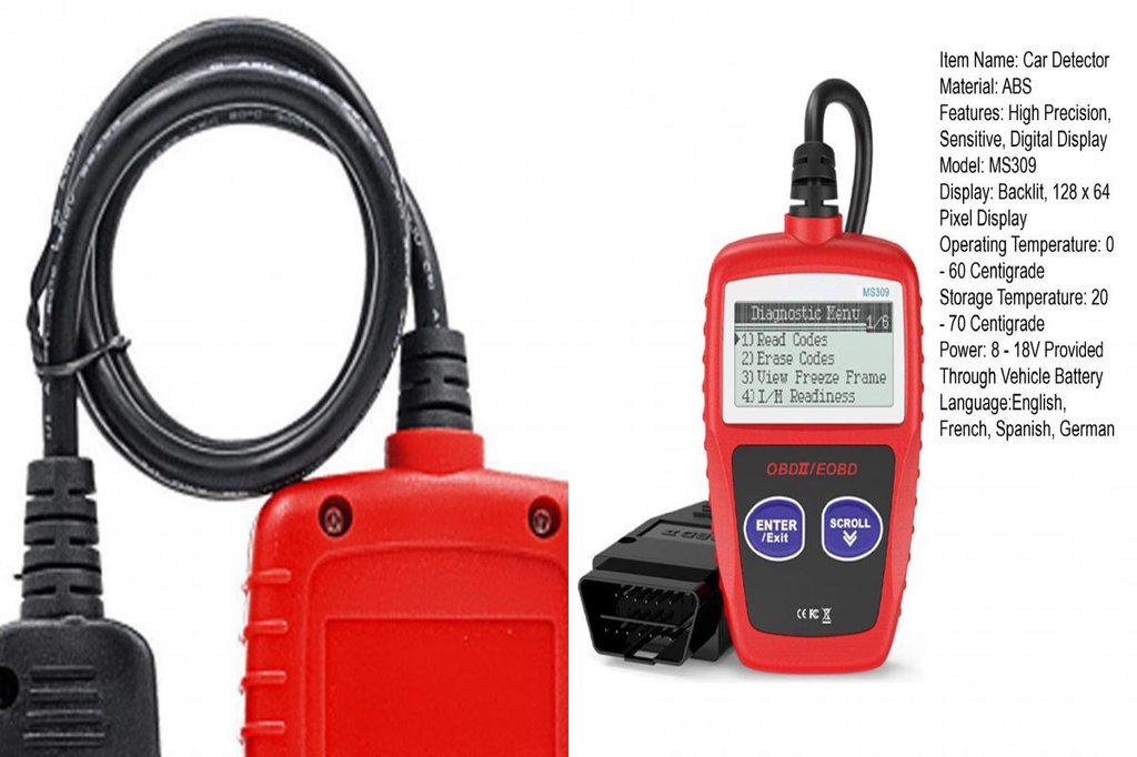 Cute_ Portable Car Detector Automatic Tool Full Diagnostic Scan Tool ...