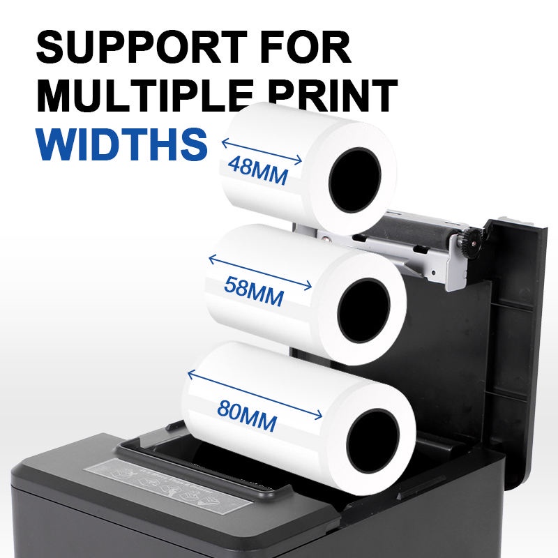 ZYWELL ZY907 Thermal Receipt Printer 80mm 58mm 3Inch/2Inch ZY-907 Auto ...
