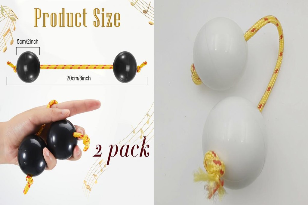 Easy to Play Asalato Crisp Click Sound Rhythm Ball Hand Percussion ...