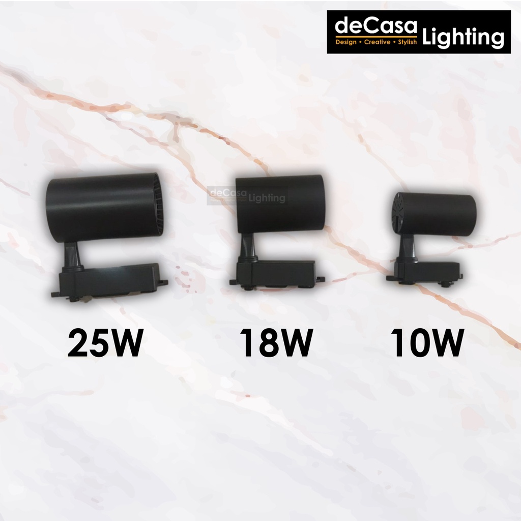 Decasa Lighting Single Spotlight Rail Track Tenjo Black Color Lighting ...