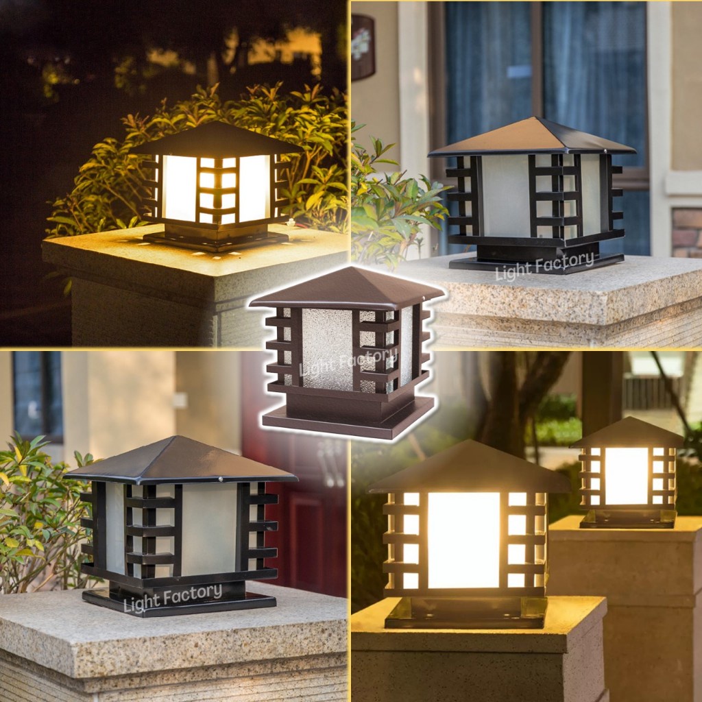 400MM Outdoor Gate Light Outdoor Gate Lamp IP65 Weatherproof Outdoor ...