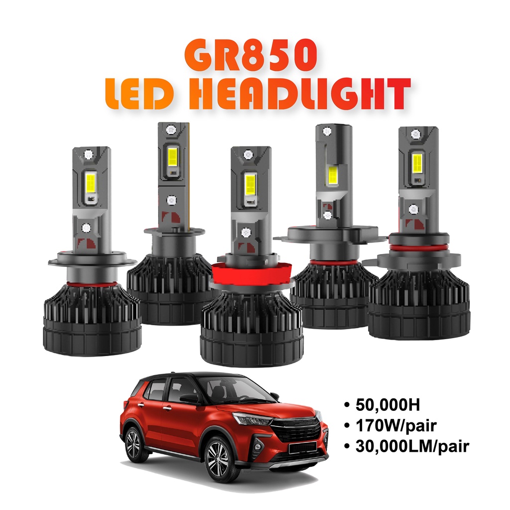 [PERODUA] Ativa 2PCS Nakamichi LED Headlight Foglight 170W Super Bright ...