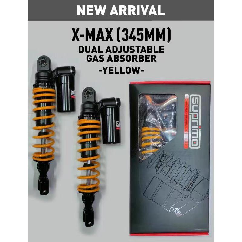 Yamaha Xmax Absorber Dual Adjustable Gas Black Gold Series 345mm ...