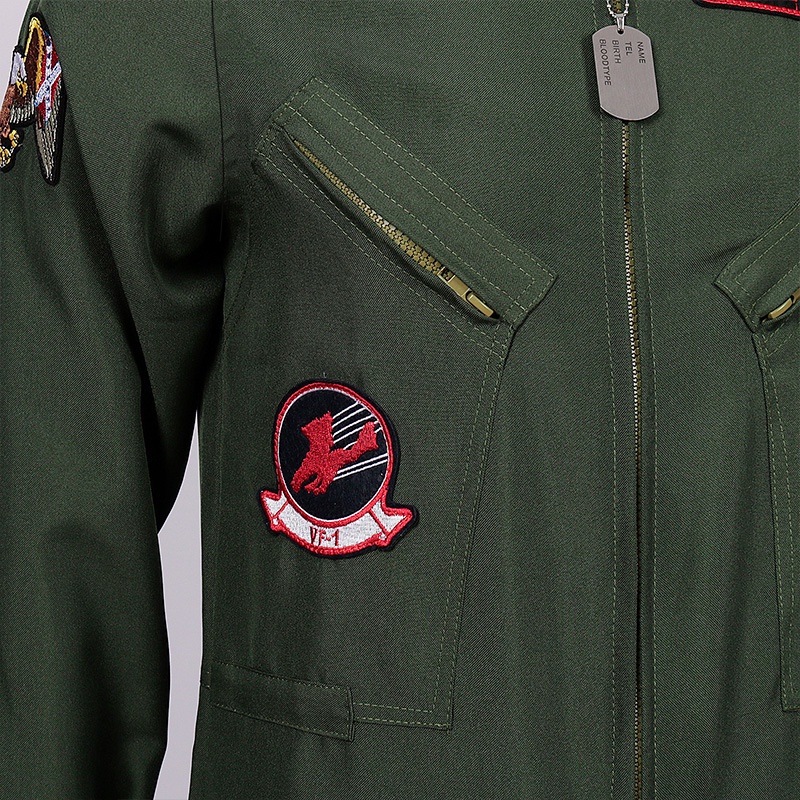 Top Gun Cosplay Costume American Airforce Men's Uniform Halloween Suit ...
